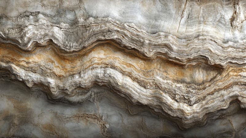 Grey Brown Beige Stone Texture with Wave Pattern Stock Illustration ...