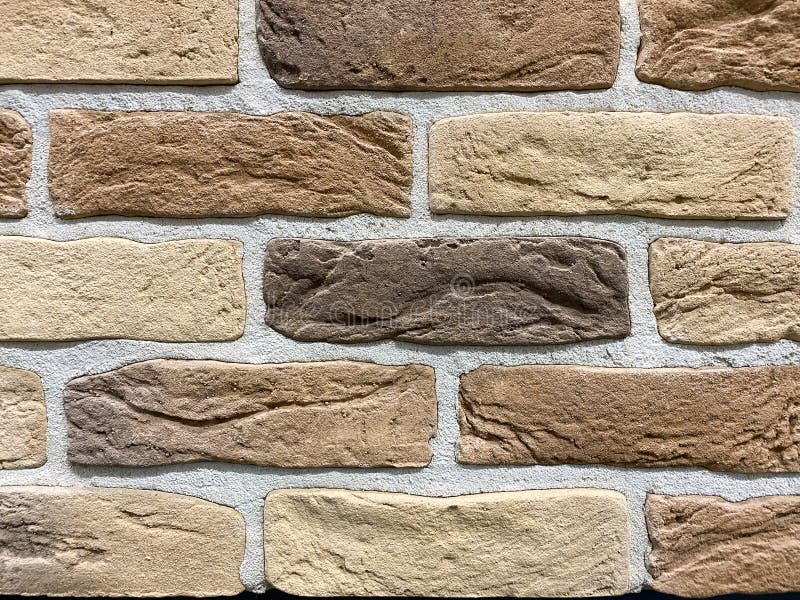 Grey and Brown Brick Stone Background, Stand Wall Pattern Texture ...
