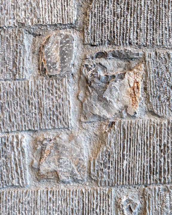 Grey and Brown Stone Wall Closeup, Rough Pattern Background. Stock ...