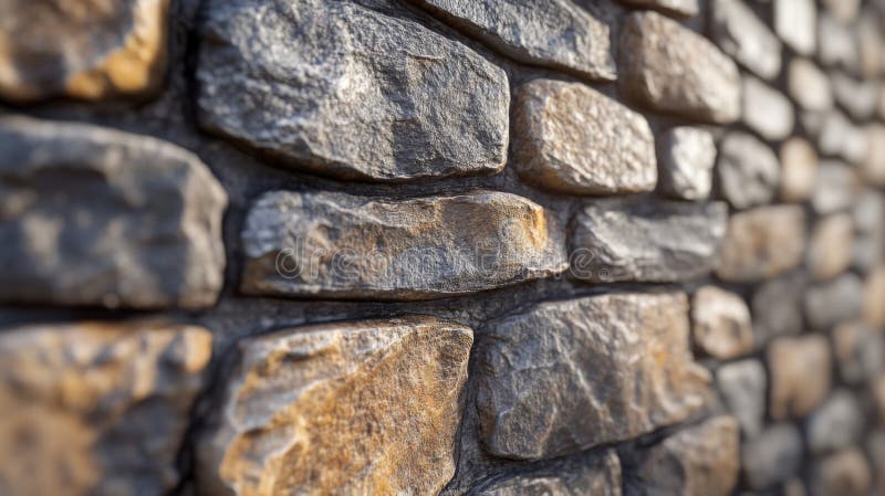 Grey and Brown Stone Wall Texture Stock Illustration - Illustration of ...