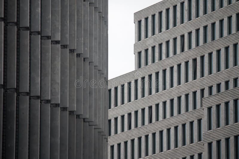 Grey buildings in Berlin stock image. Image of walls - 167991311