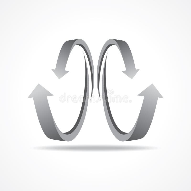 Grey business arrow stock vector. Illustration of growth - 50975620