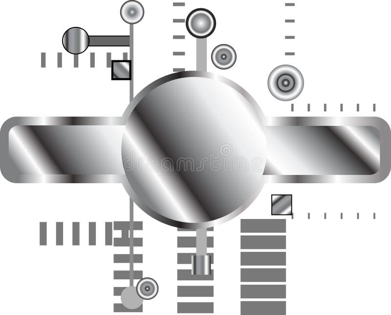 Grey button stock vector. Illustration of clip, design - 4163866