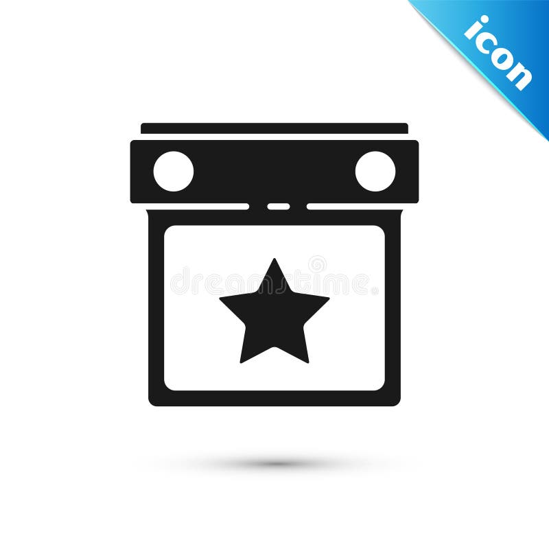 Grey Calendar Icon Isolated on White Background. Event Reminder Symbol ...