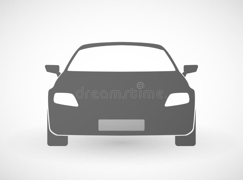 Grey car icon stock illustration. Illustration of design - 52371313