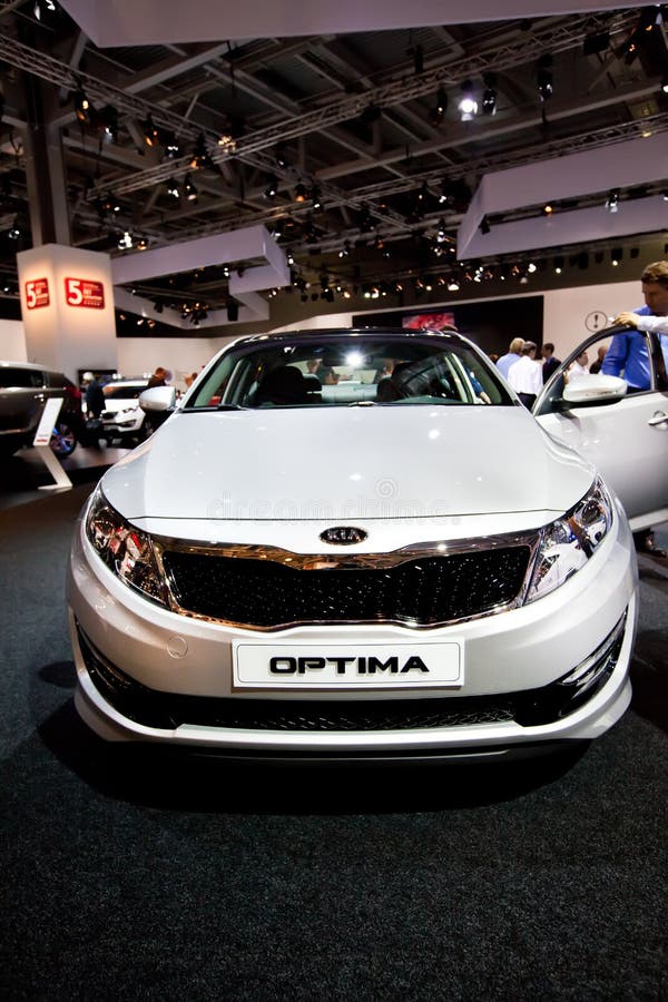Grey car Kia Optima editorial stock photo. Image of color - 20827723