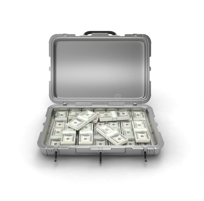 Case and money stock illustration. Illustration of dollar - 24255000