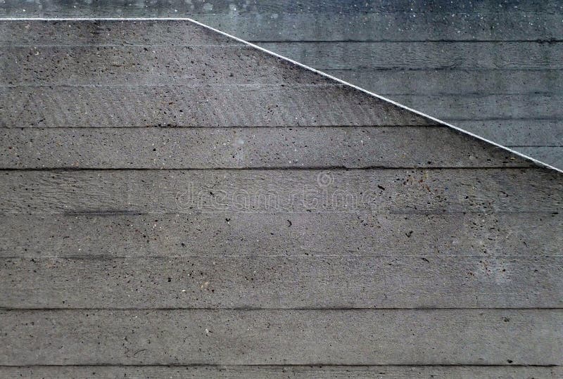 Textured Cast Concrete Wall with Vertical Lines and Stripes Stock Image ...