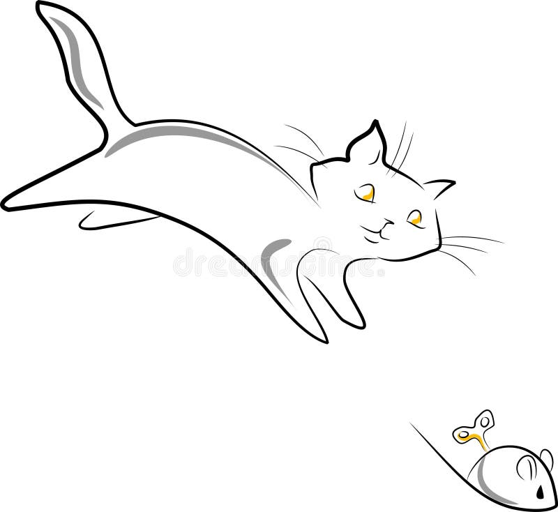 Cat Chase Mouse Stock Illustrations – 304 Cat Chase Mouse Stock ...