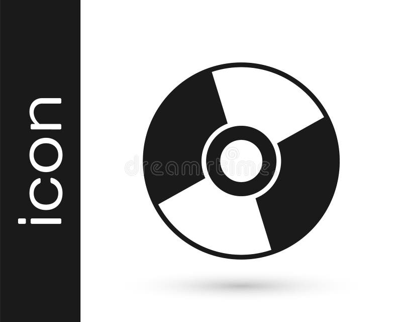 Grey CD or DVD Disk Icon Isolated on White Background. Compact Disc ... Grey CD or DVD Disk Icon Isolated on White Background. Compact Disc ...