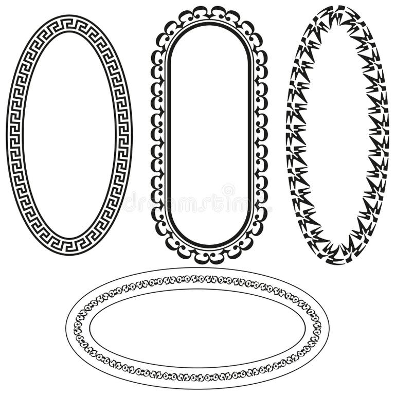 Subtle Oval Borders Stock Illustrations – 30 Subtle Oval Borders Stock ...
