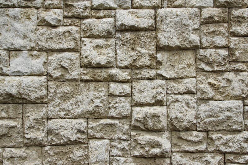 Grey Checkered Pattern Stone Wall Stock Image - Image of gray ...