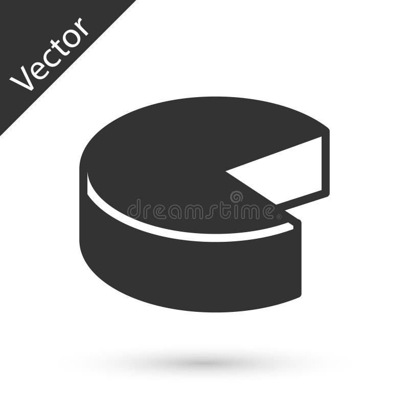 Grey Cheese Icon Isolated Seamless Pattern on Black Background. Vector ...