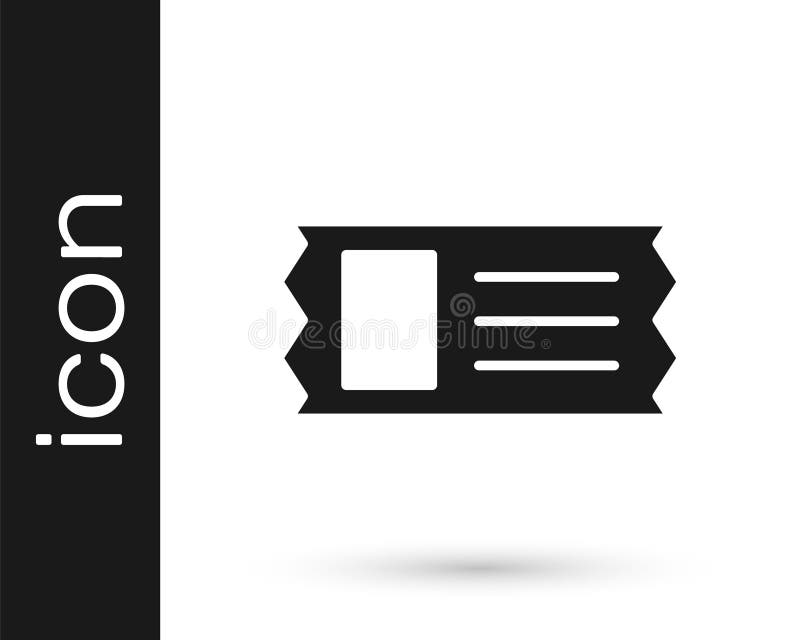 Set of Grey Cinema Ticket stock vector. Illustration of glasses - 49960172