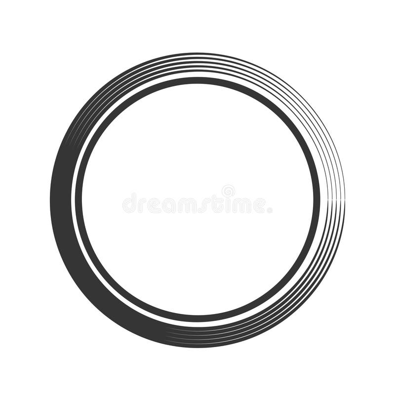Grey Circle Icon, Stock Vector Illustration Stock Vector - Illustration ...