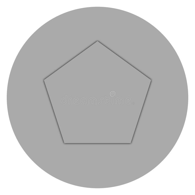 Grey Circle Shape Label for Website Graphics Stock Illustration ...