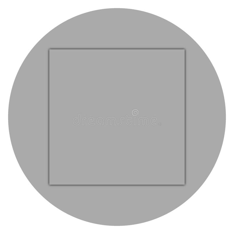 Grey Circle Shape Label for Website Graphics Stock Illustration ...