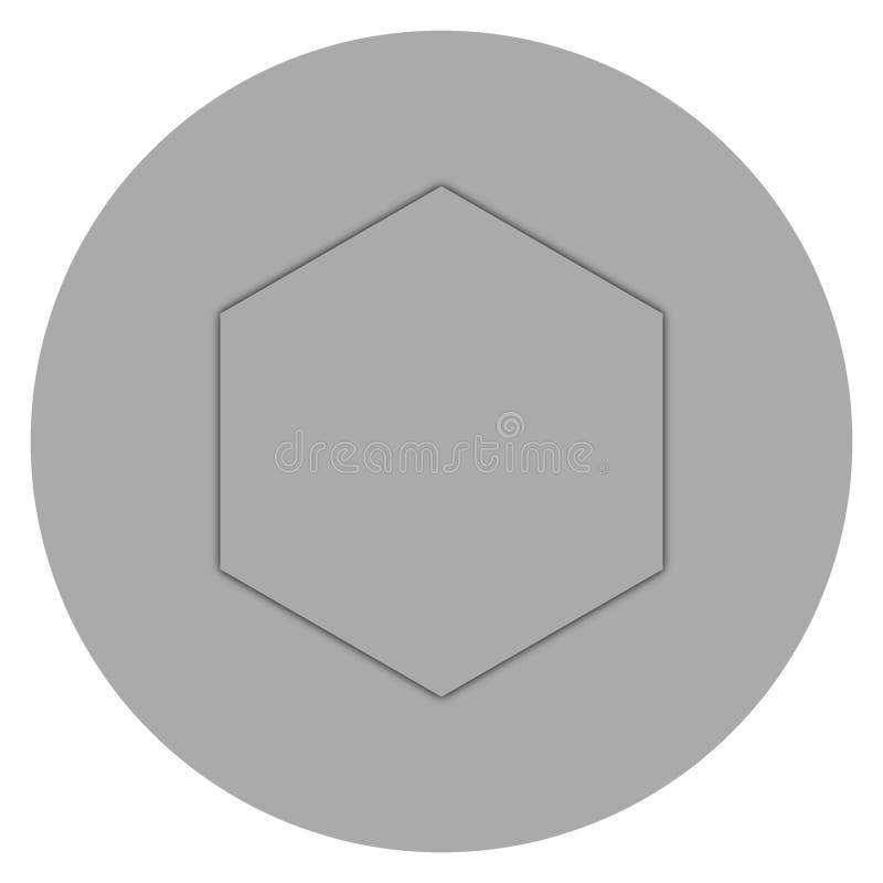 Grey Circle Shape Label for Website Graphics Stock Illustration ...