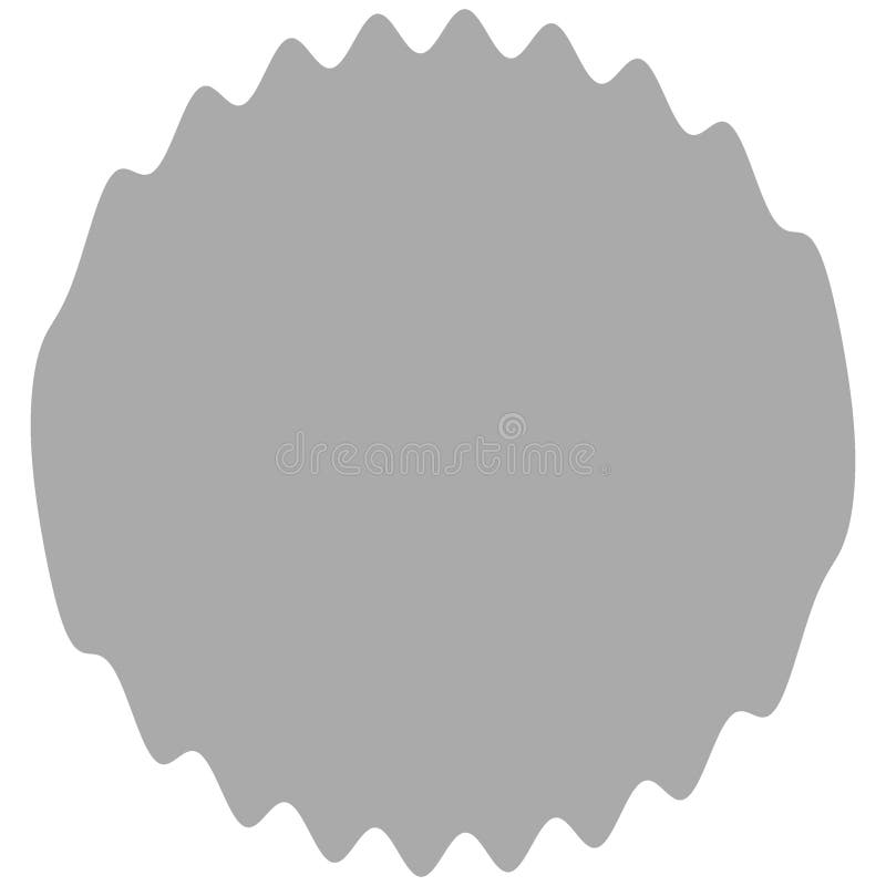 Grey Circle Shape Label for Website Graphics Stock Illustration ...