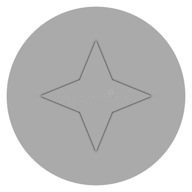 Grey Circle Shape Label for Website Graphics Stock Illustration ...