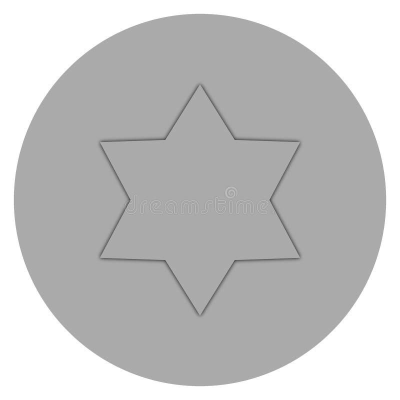 Grey Circle Shape Label for Website Graphics Stock Illustration ...