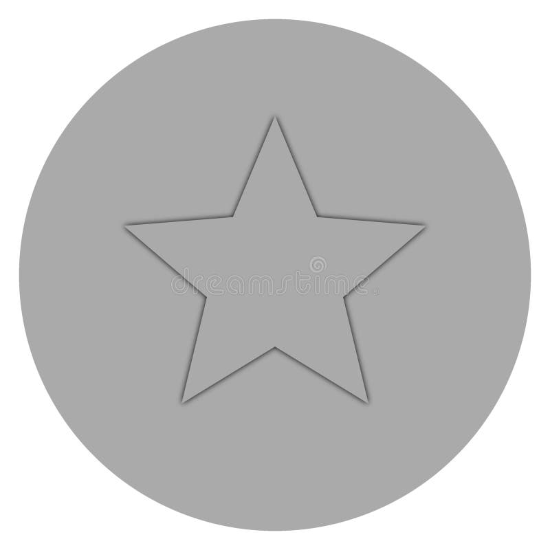 Grey Circle Shape Label for Website Graphics Stock Illustration ...