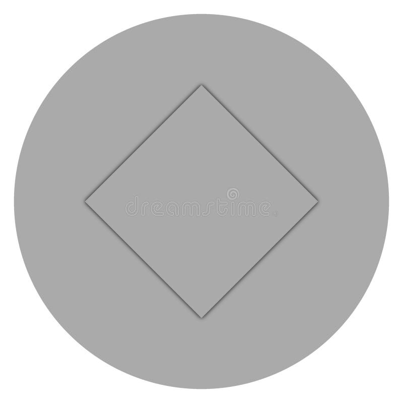 Grey Circle Shape Label for Website Graphics Stock Illustration ...