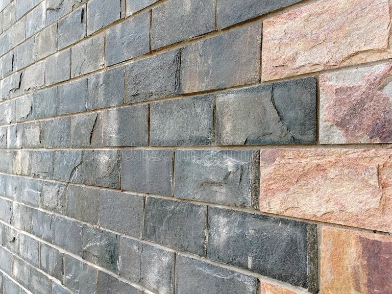 Grey Cladding Stone Texture Background Stock Image - Image of brick ...