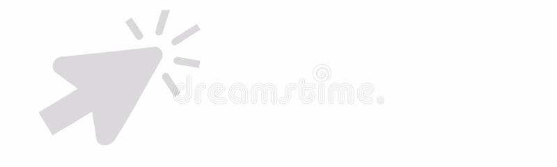 Click Arrow Cursor Icon Set on a White Background. Arrow Click Symbol ...