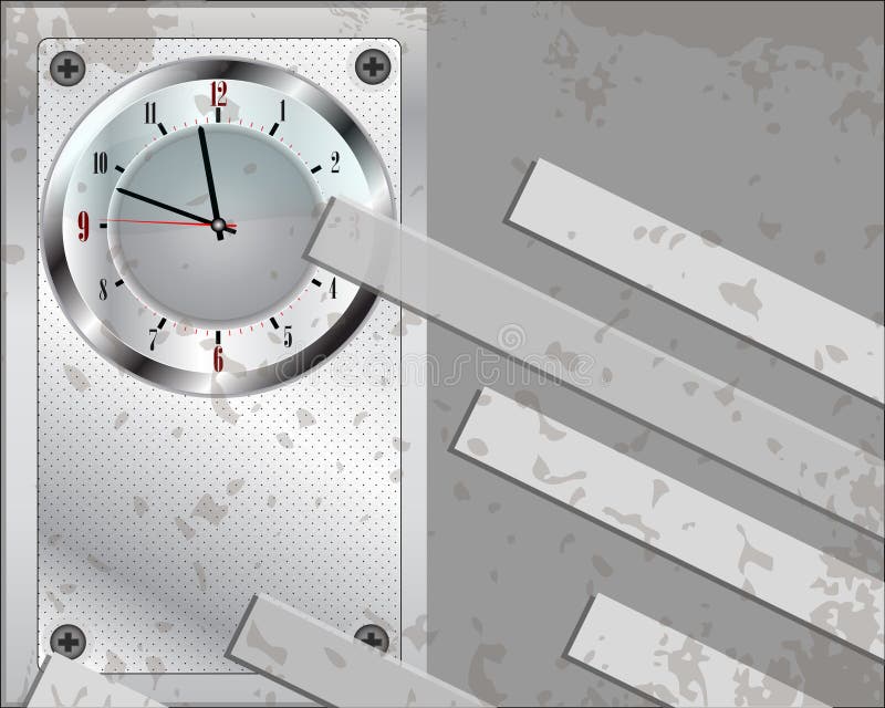 Grey clock background stock vector. Illustration of background - 19572742