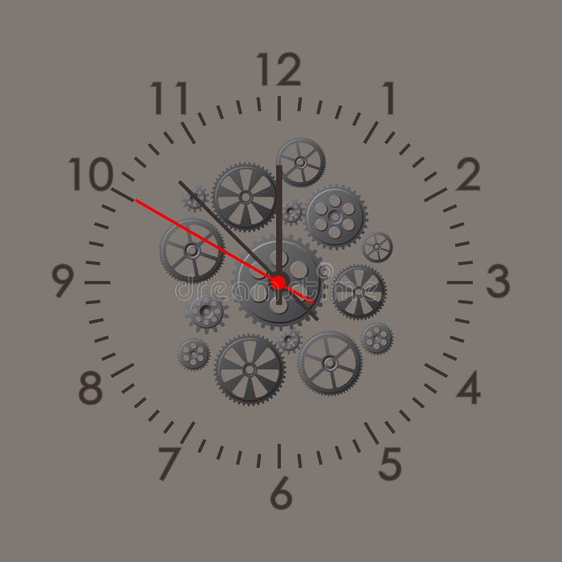 Grey clockwork 01 stock vector. Illustration of driving - 80500815