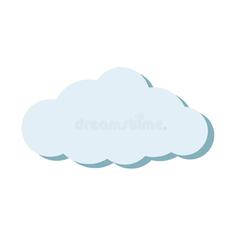 Grey Cloud Icons on Blue Sky for Design Elements, Stock Vector ...