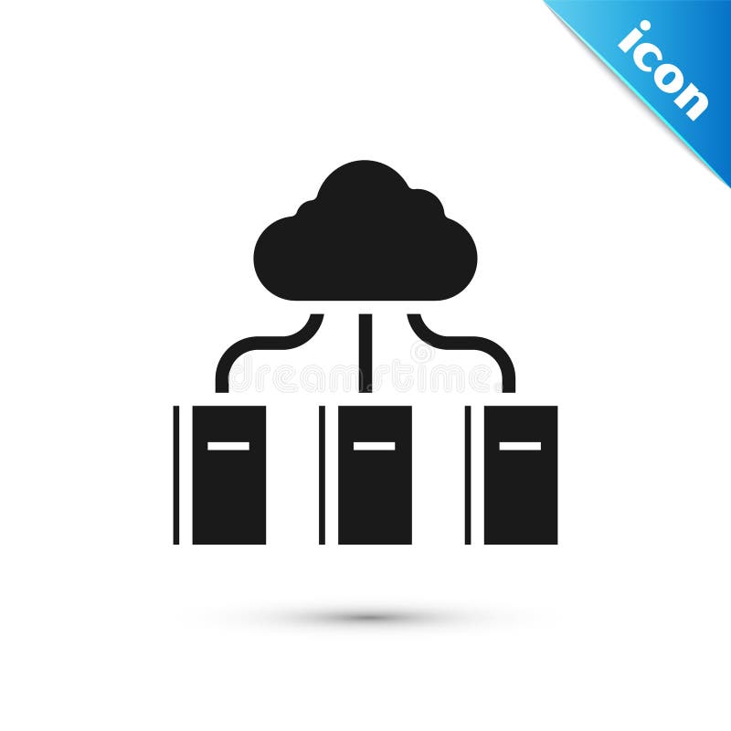 Grey Cloud Icon Isolated on White Background. Vector Stock Vector ...