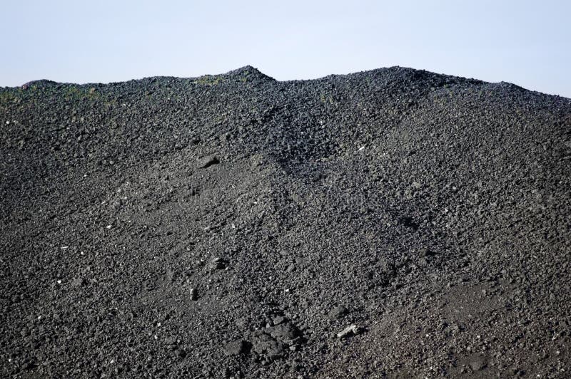 Grey Coal in Front of a Blue Sky. Stock Image - Image of wealth, carbon ...