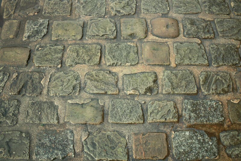 Grey cobbled path stock image. Image of texture, stone - 237784161