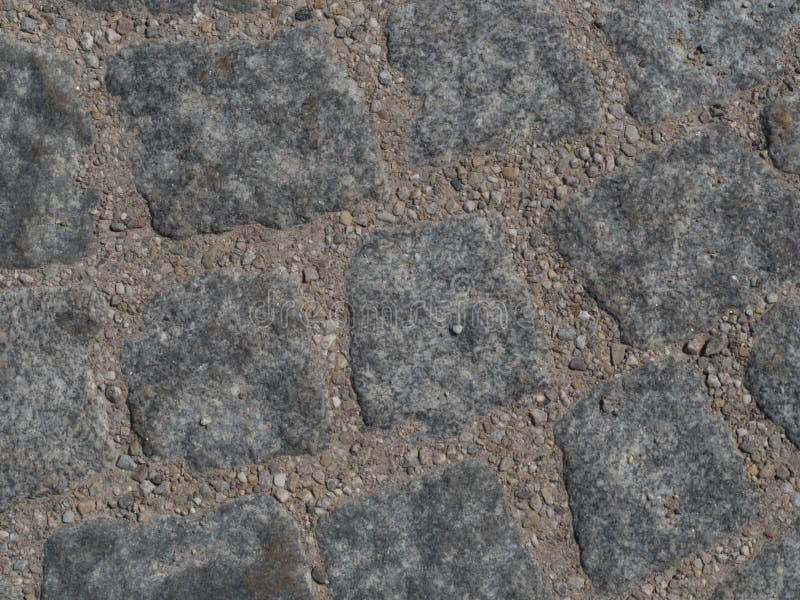 Grey Cobblestone with Seam of Sand Stock Image - Image of city, outdoor ...