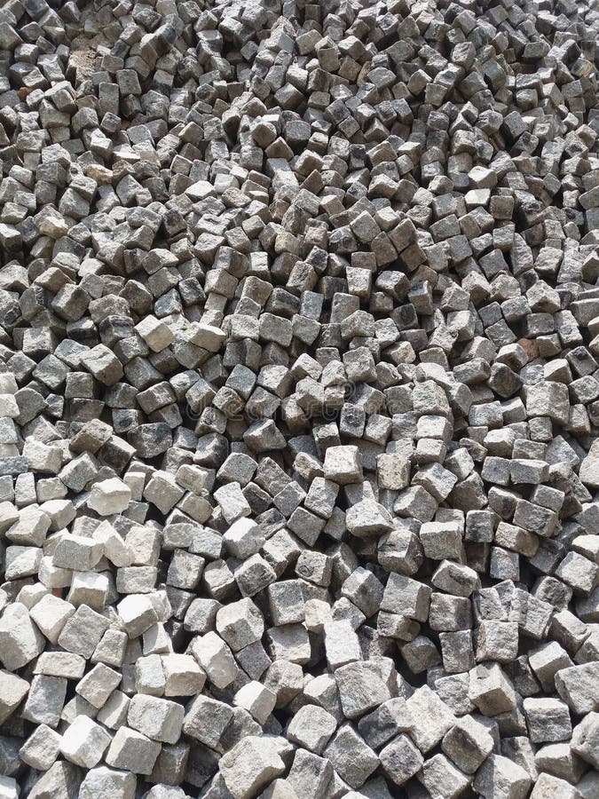 Grey Cobblestone Texture Background Stock Image - Image of material ...