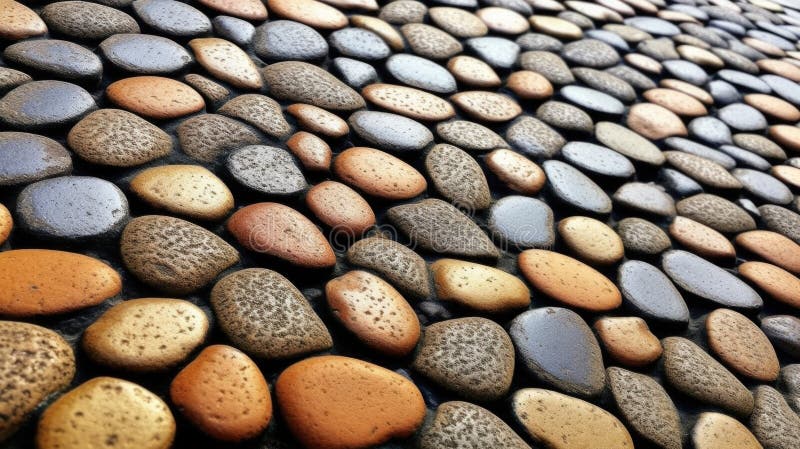 Grey Cobblestone Texture for Traditional Pavement Design Stock Photo ...