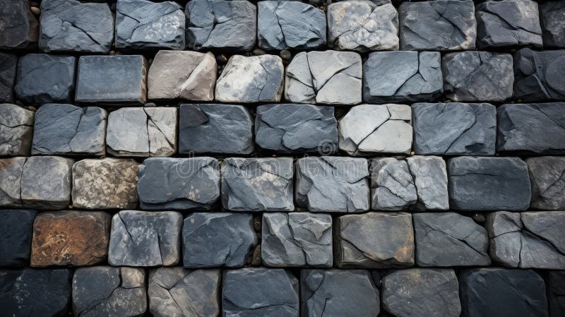 Grey Cobblestone Texture for Traditional Pavement Design Stock ...