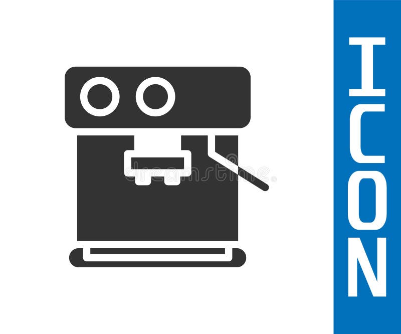 Grey Machine Trailer Dressing Room for Actors Icon Isolated on White ...