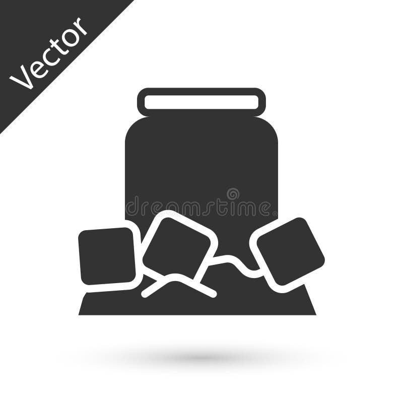 Grey Cold Beer Can Icon Isolated on White Background. Vector Stock ...