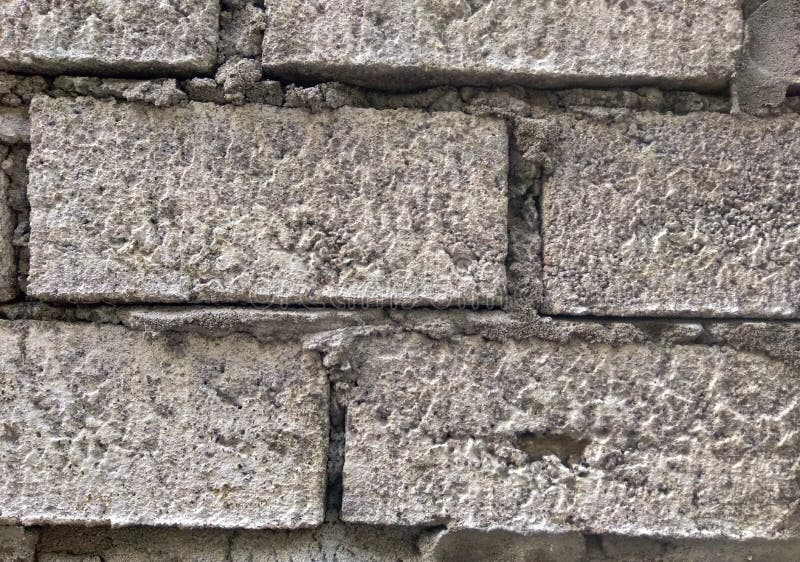 Grey Color Cement Bricks Wall Texture Background. Surface for Wallpaper ...