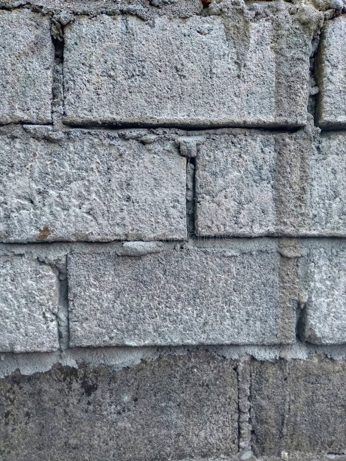 Grey Color Cement Bricks Wall Texture Background. Surface for Wallpaper ...