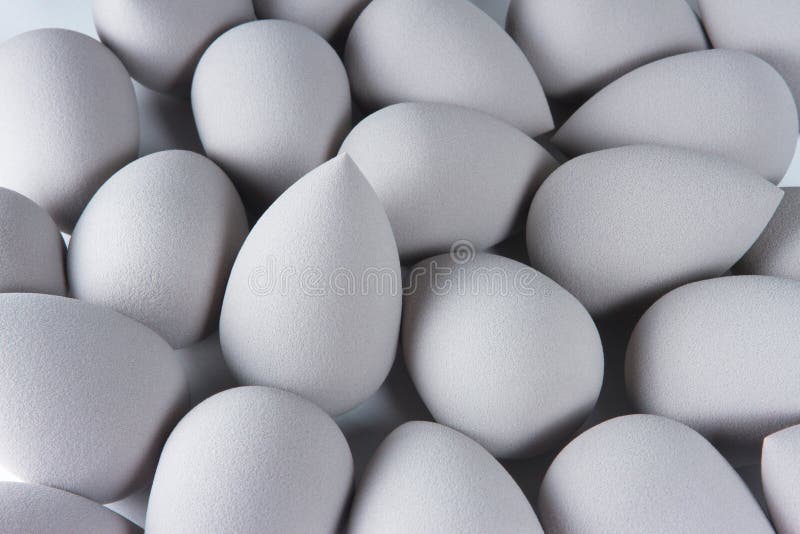 Grey Color Make Up - Sponge Stock Photo - Image of sponge, blue: 83087488