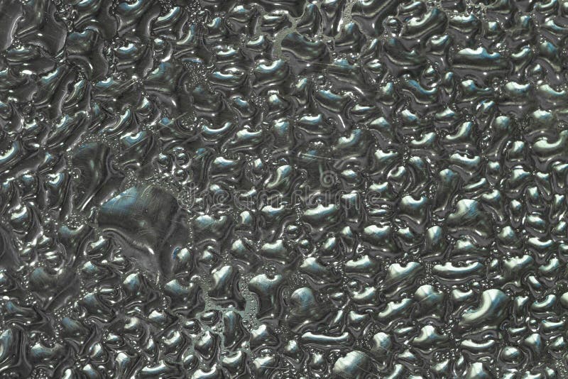 Grey Color Water Drops Different Shapes Grunge Surface Background ...