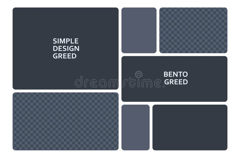Grey Colors Retro Bento UI Layout Ideal for Modern Web Interfaces ...
