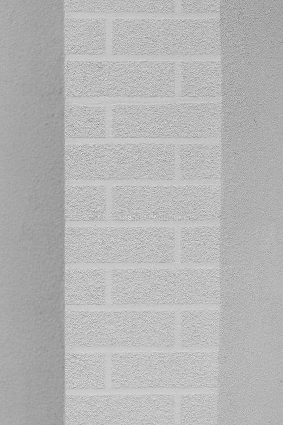 Grey Column Pillar with Abstract Brick Pattern Element Detail Object ...