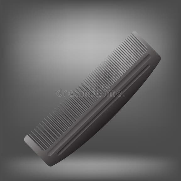 Grey Comb stock vector. Illustration of haircut, hair - 54995326