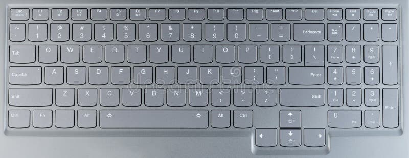 Grey computer keyboard stock photo. Image of input, keyboard - 248806680