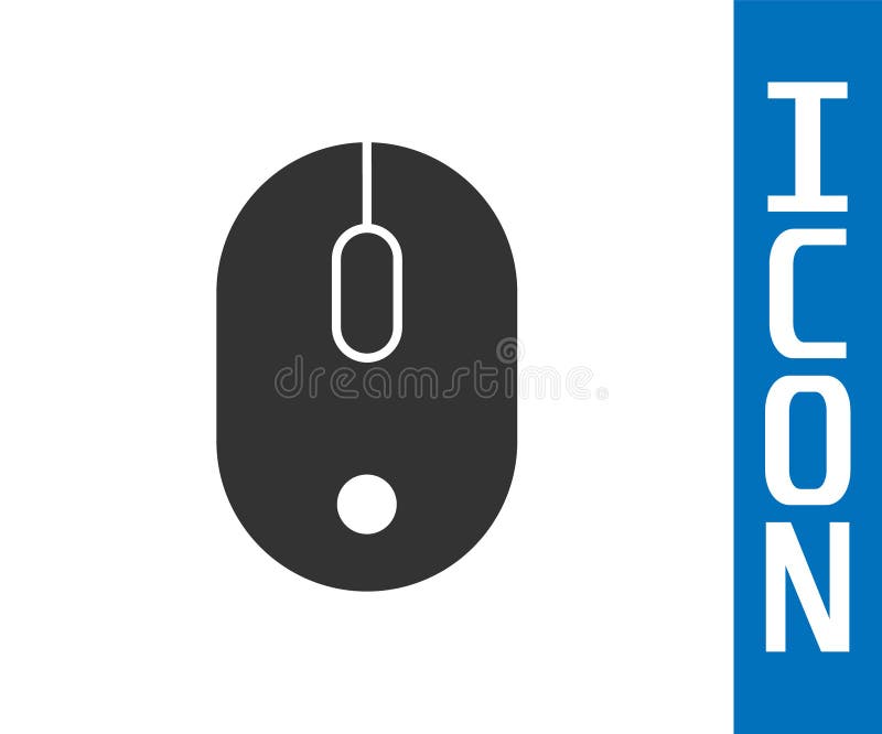 Grey Computer Mouse stock illustration. Illustration of computers - 29381